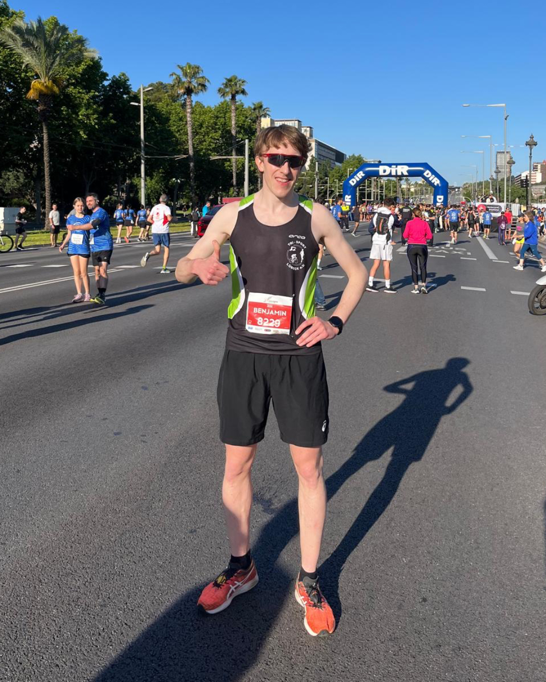 10 km in Barcelona: Benjamin Eurich knapp über Bestzeit